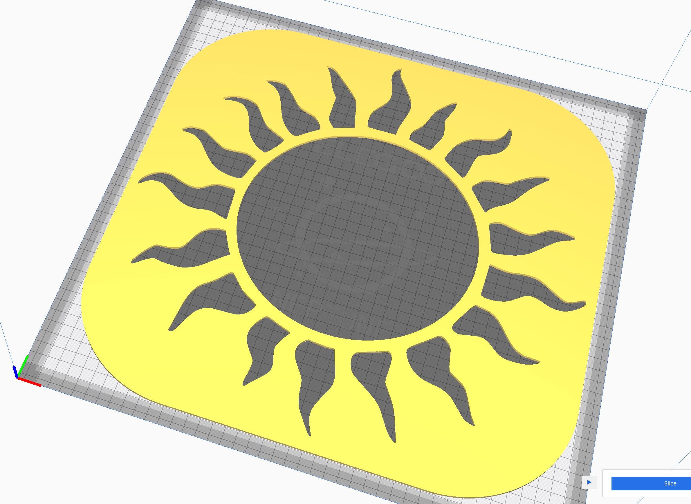 Sun Stencil, Digital Download, SVG, DXF, Stl, Png, Pdf Files - Etsy