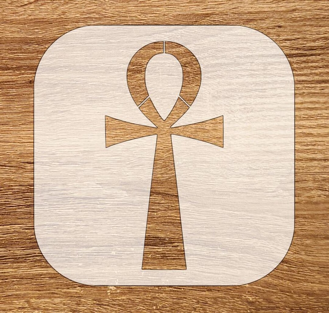 Ankh Stencil, Key of Life Stencil, Reusable DIY Craft Stencil, Digital ...