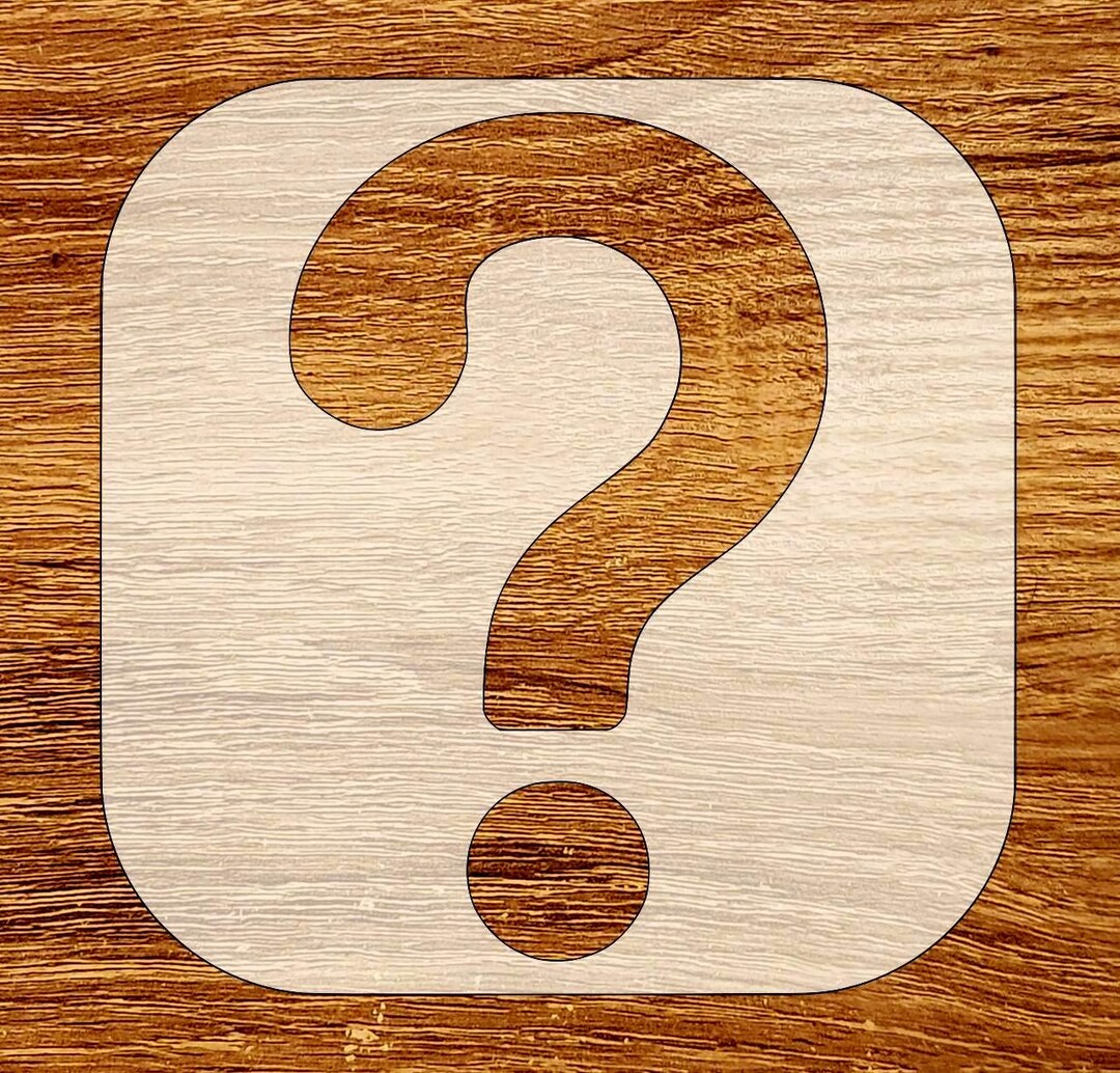 Question Mark Stencil, Reusable DIY Craft Stencil, Digital Download ...
