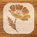 Poppy Flower Stencil, Reusable DIY Craft Stencil, Digital Download, STL ...