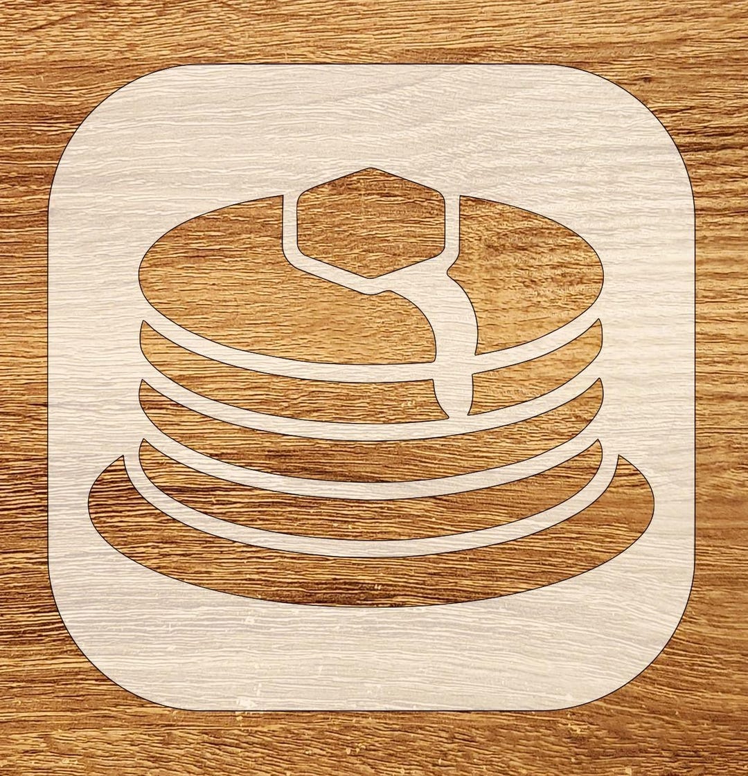 Pancakes and Butter Stencil, Reusable DIY Craft Stencil, Digital ...