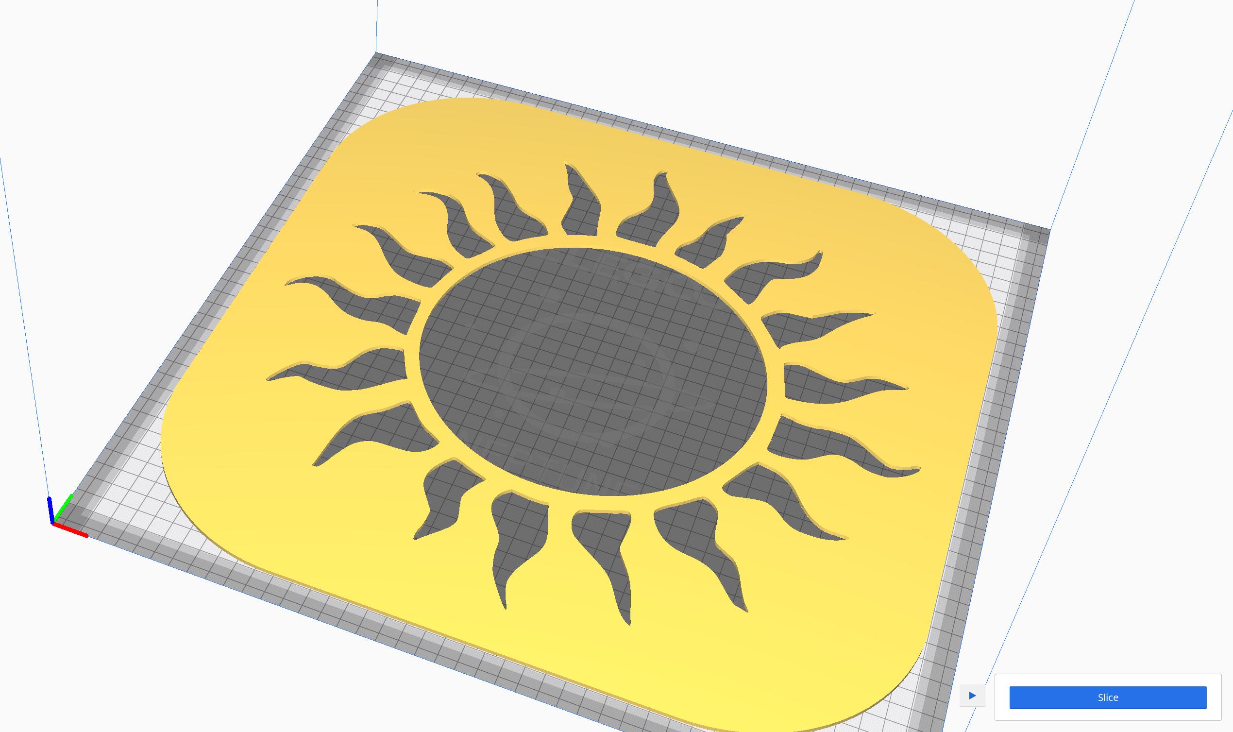 Sun Stencil, Reusable DIY Craft Stencil, Digital Download, STL, DXF ...