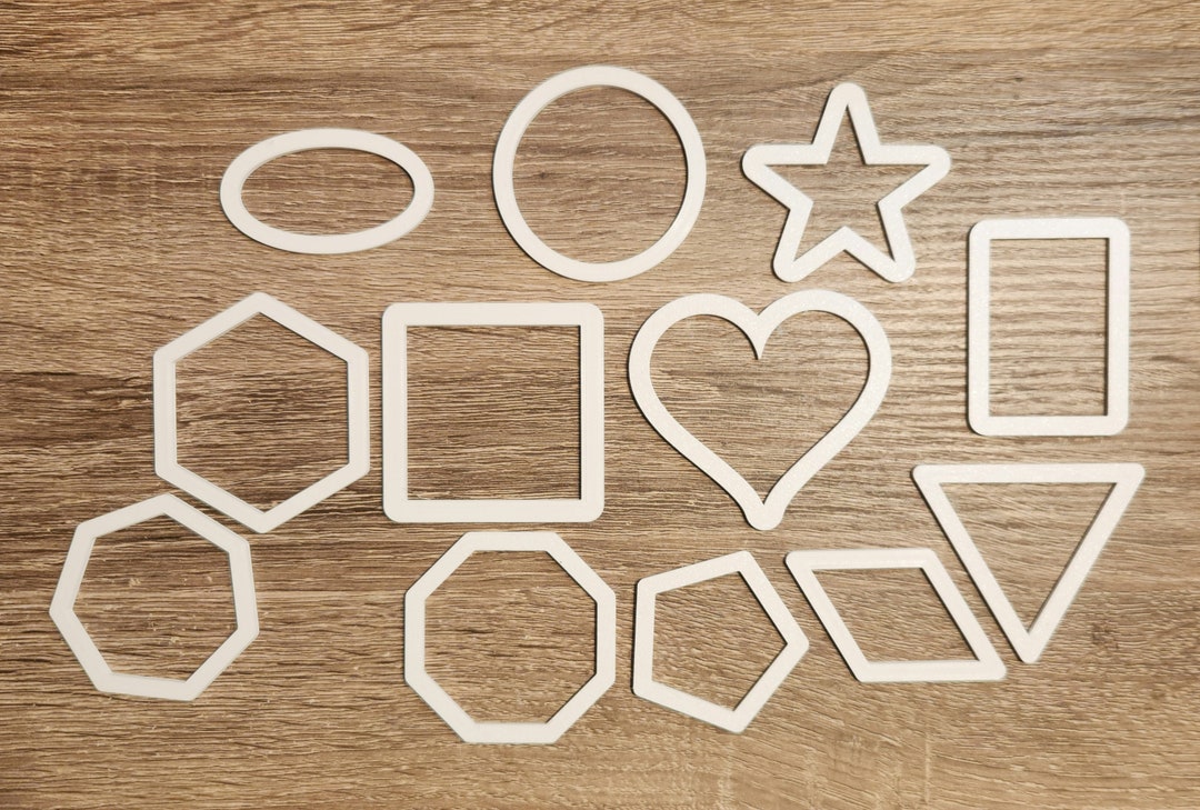 Ultimate Geometric Shapes Stencil Pack Digital Files for 3D Printing, CNC, and Laser Cutting - Etsy