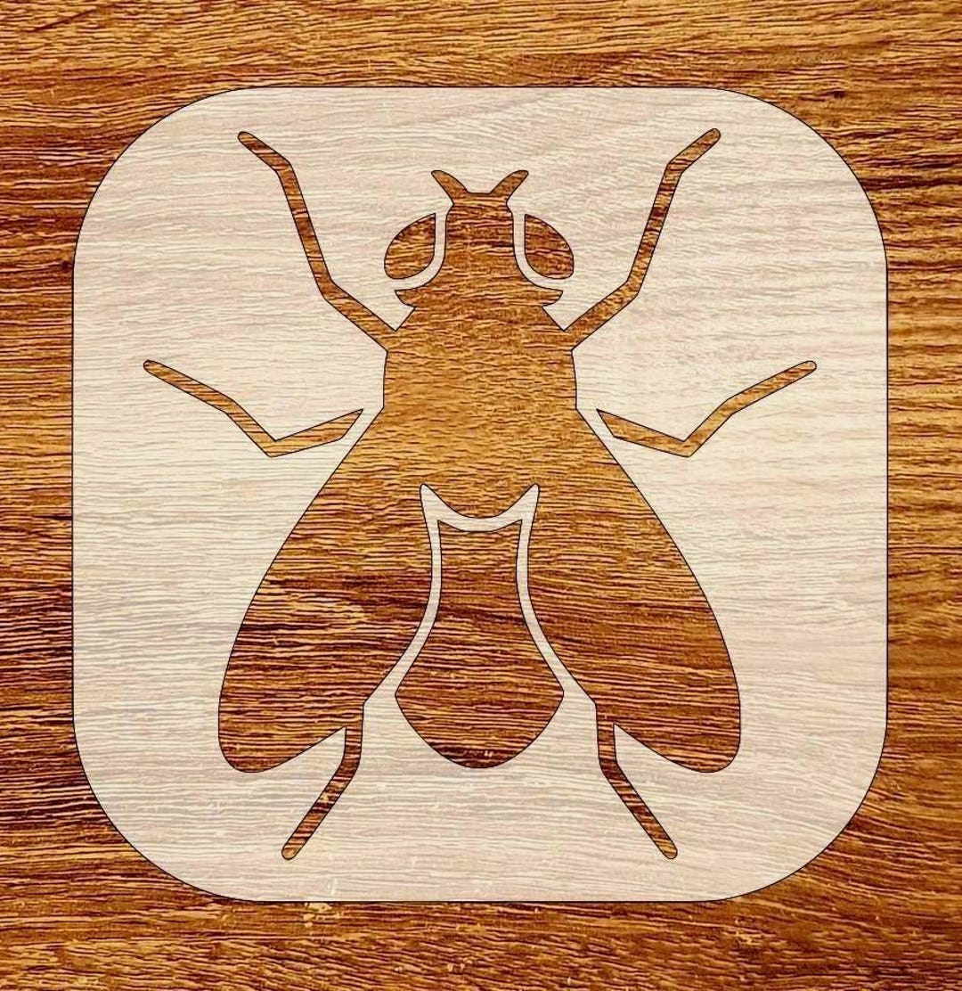 Fly Silhouette Stencil, Reusable DIY Craft Stencil, Digital Download ...