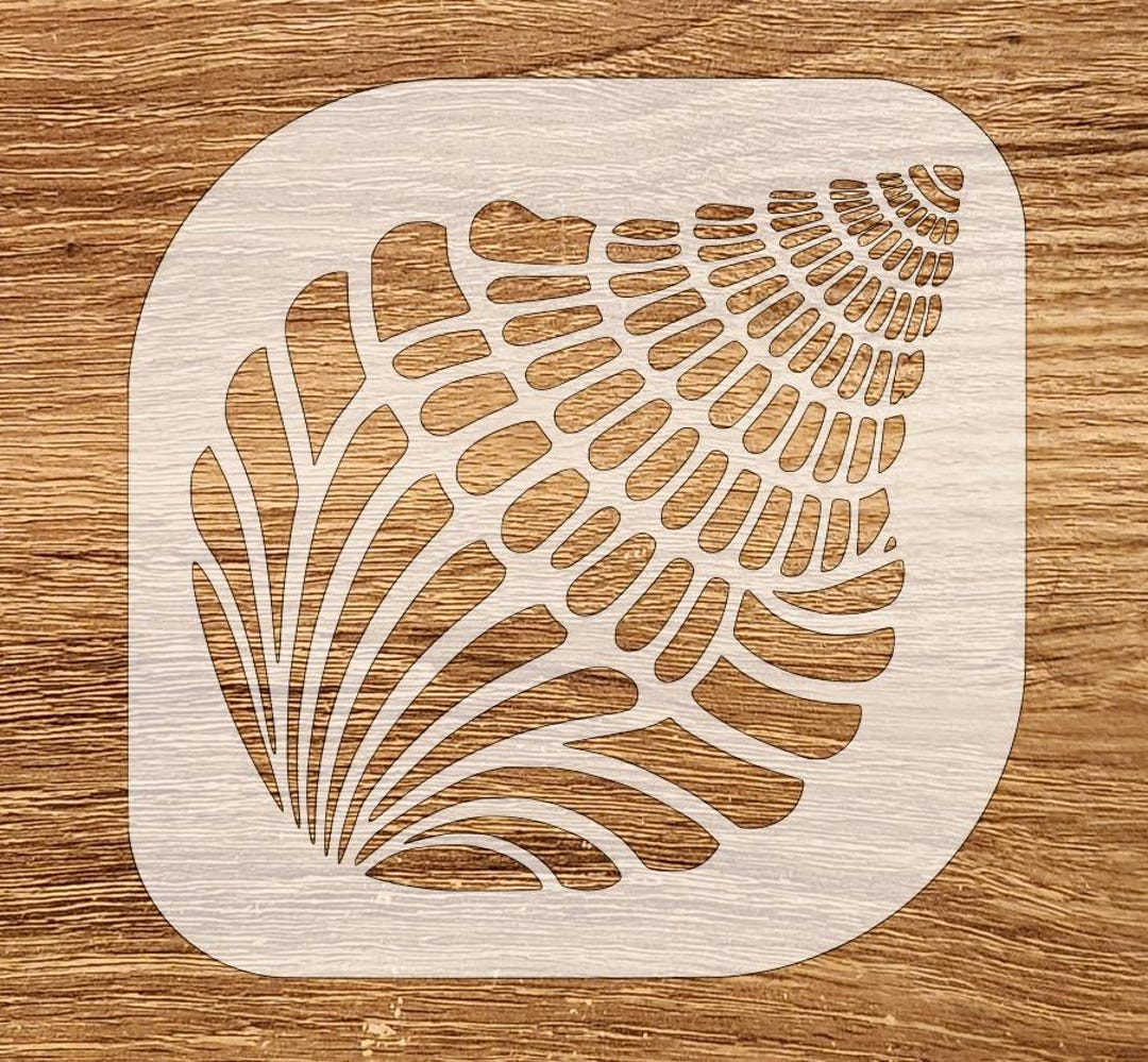 Conch Sea Shell Wall Painting Stencil, Reusable DIY Craft Stencil, STL ...