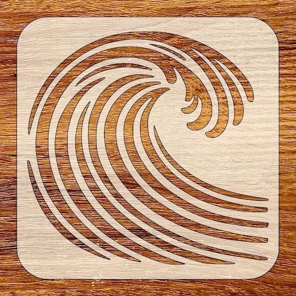 Wave Design Stencils - Etsy UK