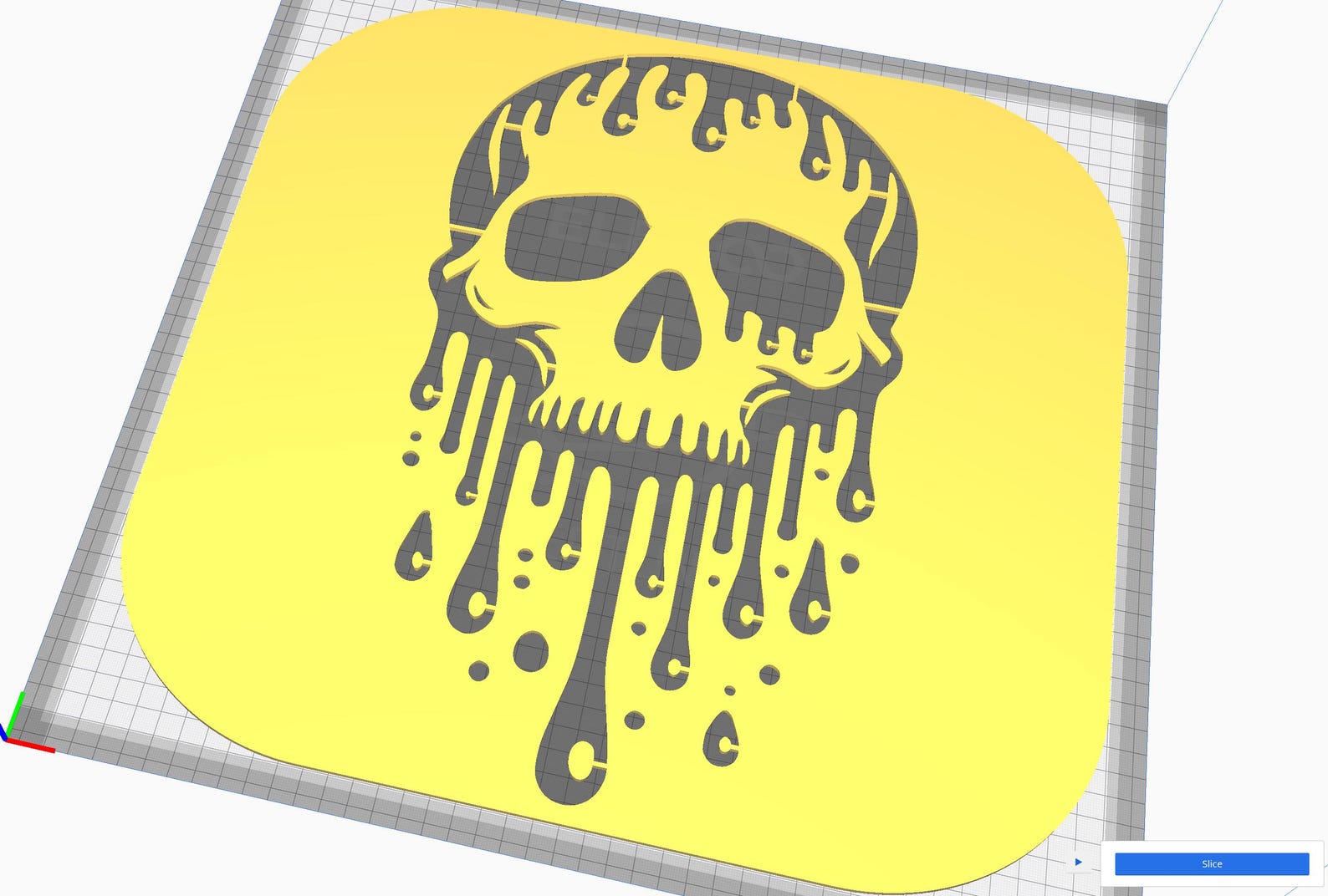 Melting Skull Stencil, Digital Download, SVG, DXF, Stl, Png, Pdf Files ...