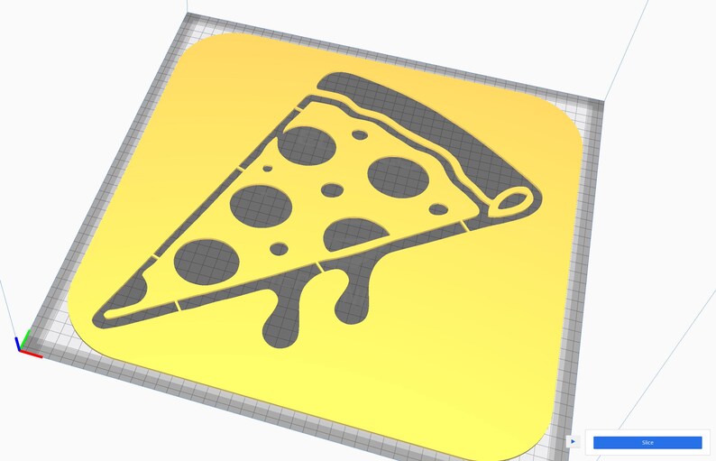 Pizza Slice Stencil, Reusable DIY Craft Stencil, Digital Download, STL ...