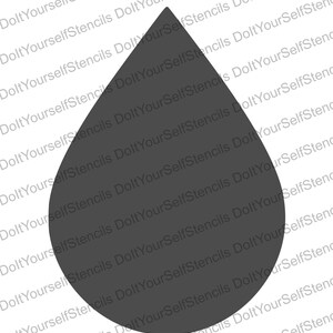 Water Droplet Stencil, Reusable DIY Craft Stencil, Digital Download ...
