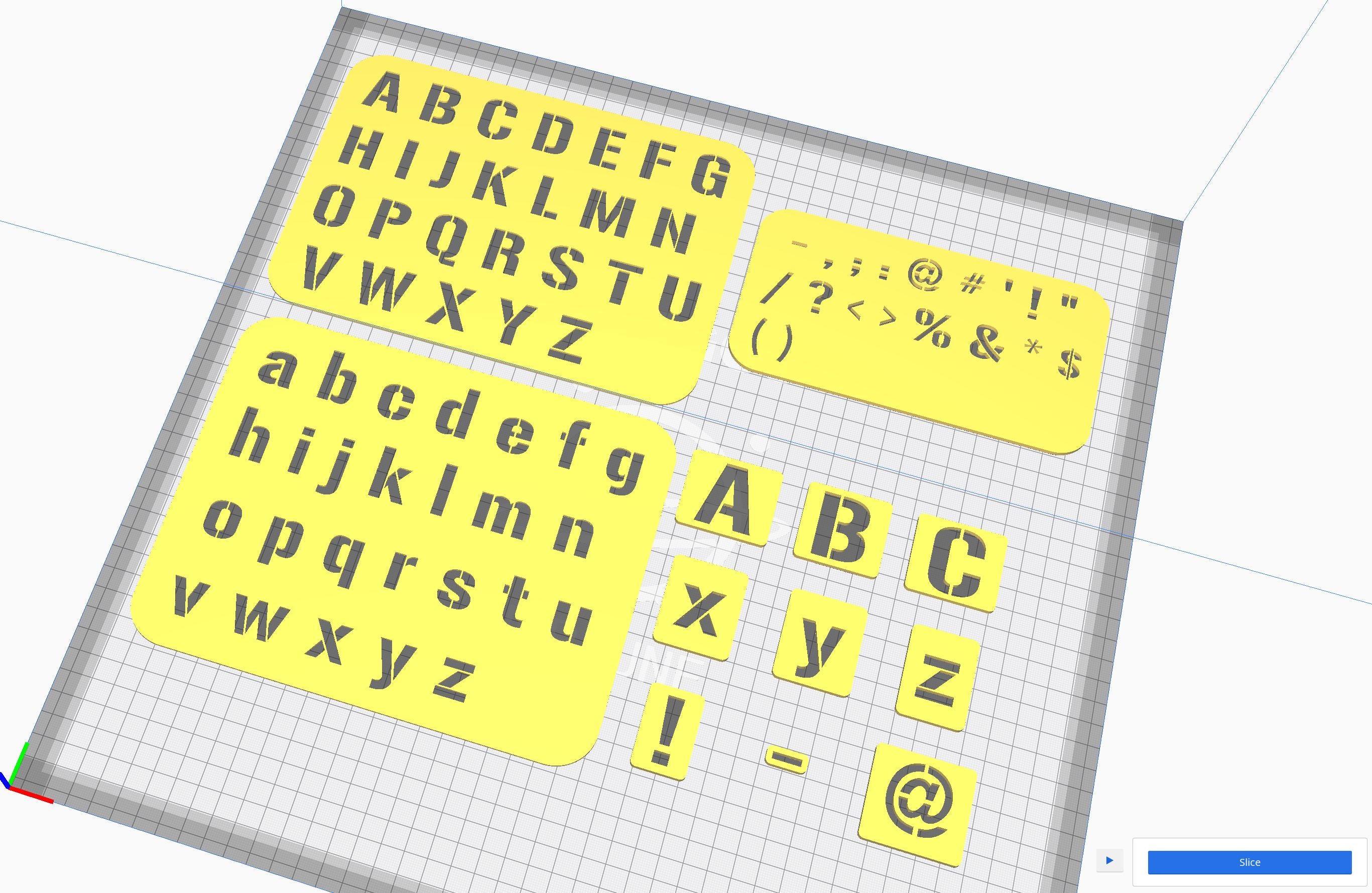 Letters, Numbers, and Symbols Stencil Mega Pack, Reusable DIY Craft ...
