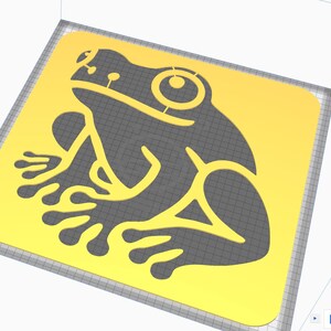 Frog Stencil, Reusable DIY Craft Stencil, Digital Download, STL, DXF ...