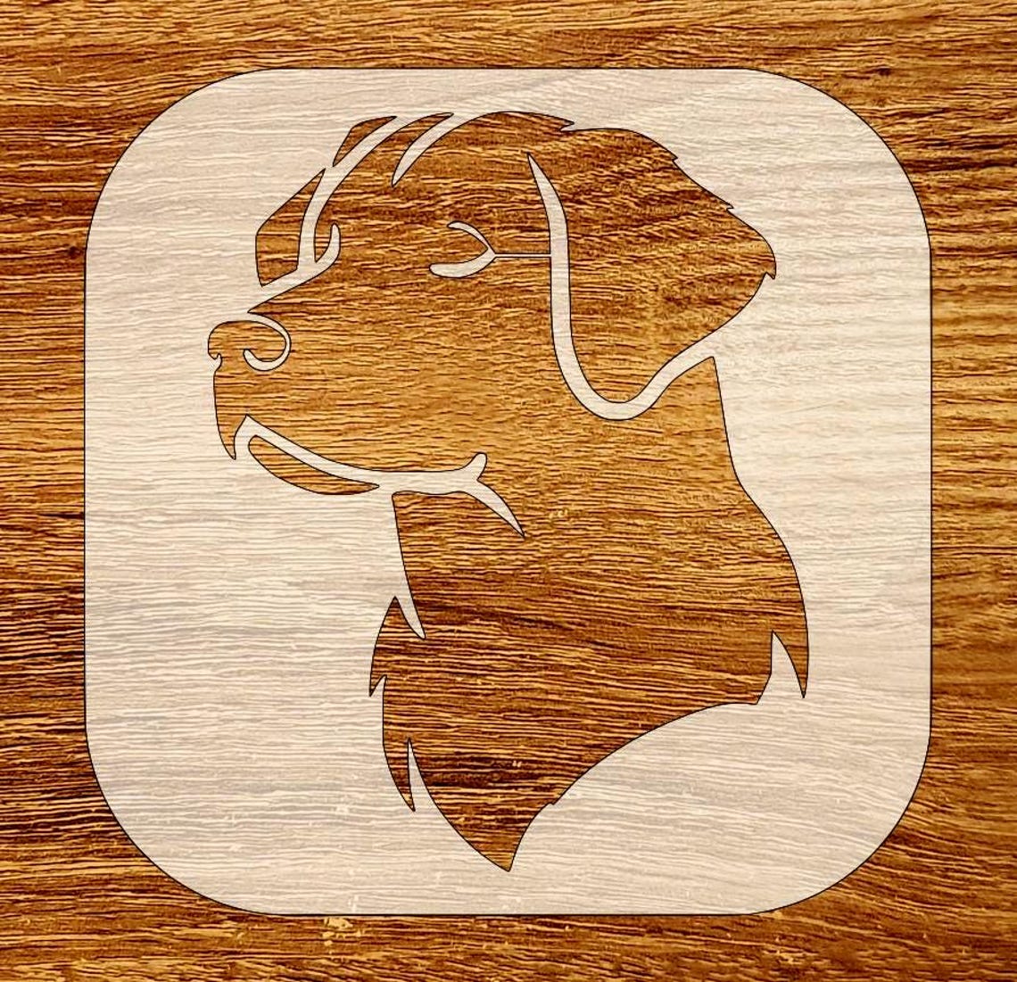 Labrador Retriever Stencil, Dog Silhouette Stencil, Pet Portrait ...