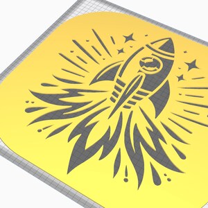Rocket Stencil, Reusable DIY Craft Stencil, STL, DXF, Svg Files - Etsy