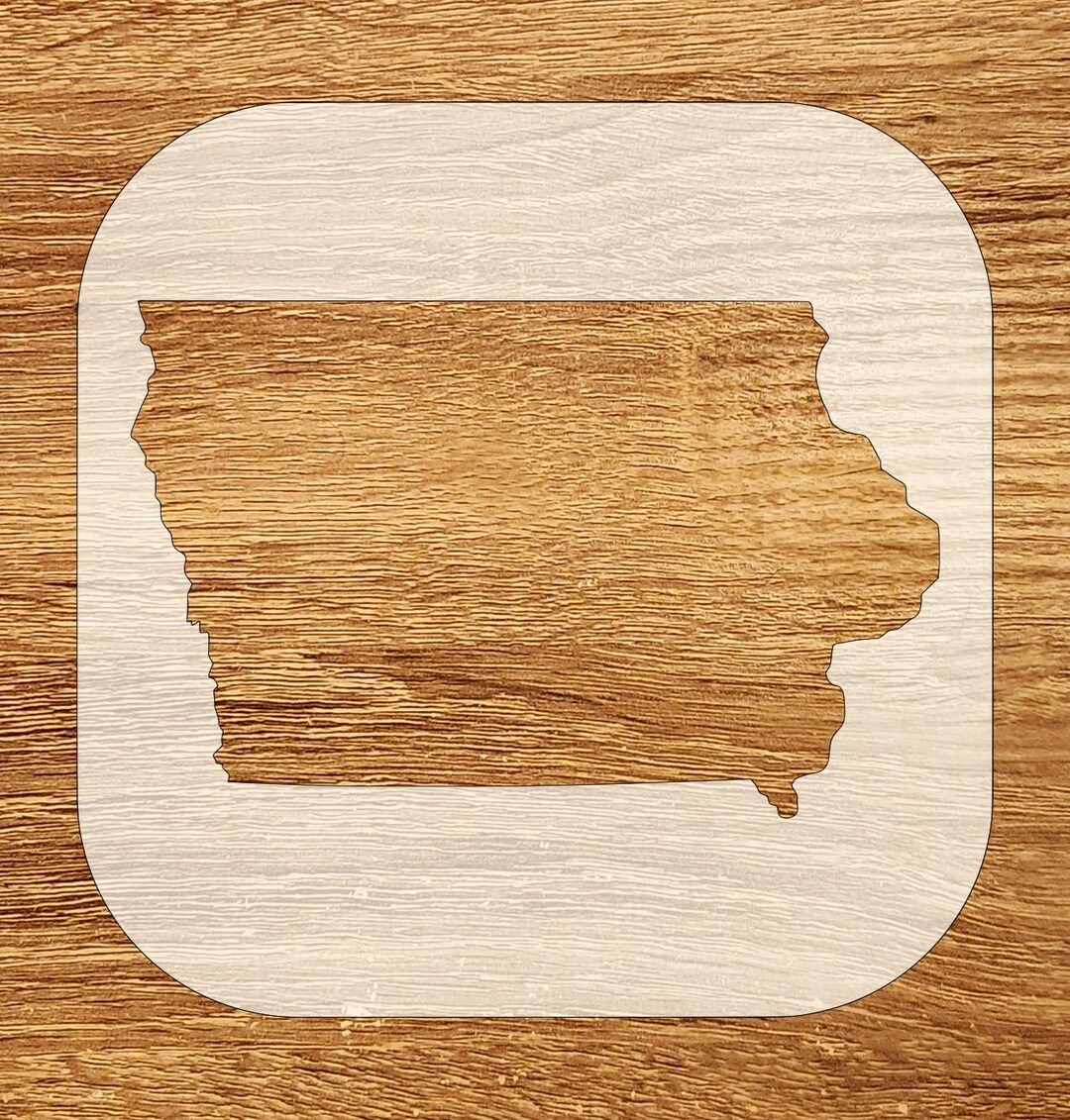 Iowa State Silhouette Stencil, Reusable DIY Craft Stencil, Digital ...