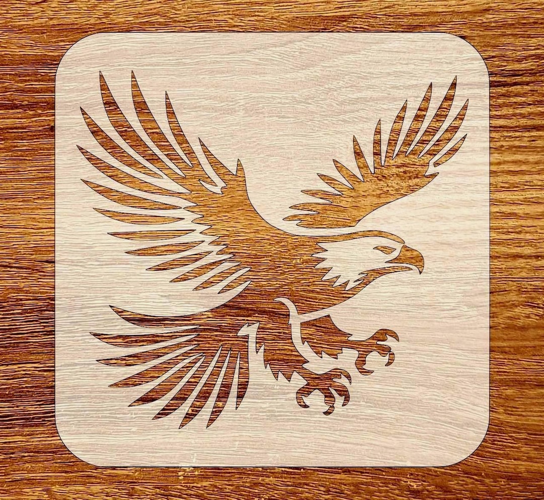 Eagle Stencil, Digital Download, SVG, DXF, Stl, Png, Pdf Files - Etsy