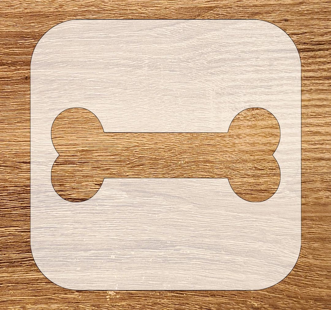 Dog Bone Stencil, Reusable DIY Craft Stencil, Digital Download, STL ...