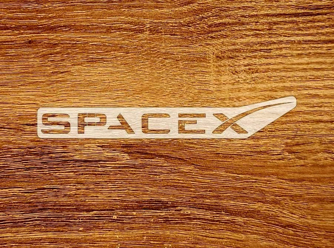 Spacex Logo Stencil, Reusable DIY Craft Stencil, Digital Download, STL ...