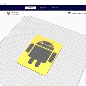 DIY Android Logo Stencil Digital Download for 3D Printing, Laser ...