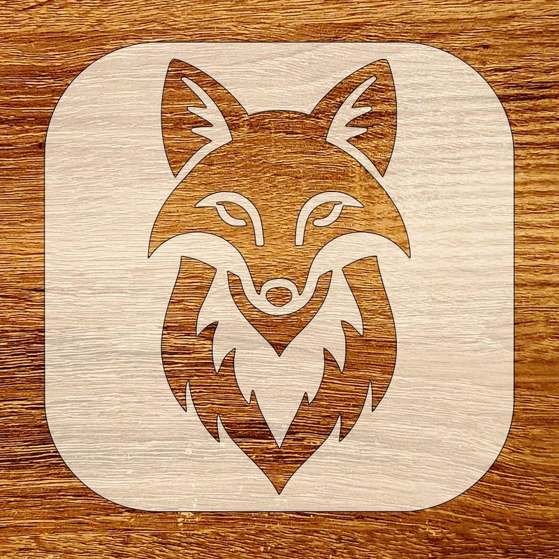 Fox Stencil - Etsy