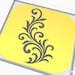 Elegant Flourish Stencil, Reusable DIY Craft Stencil, Digital Download ...