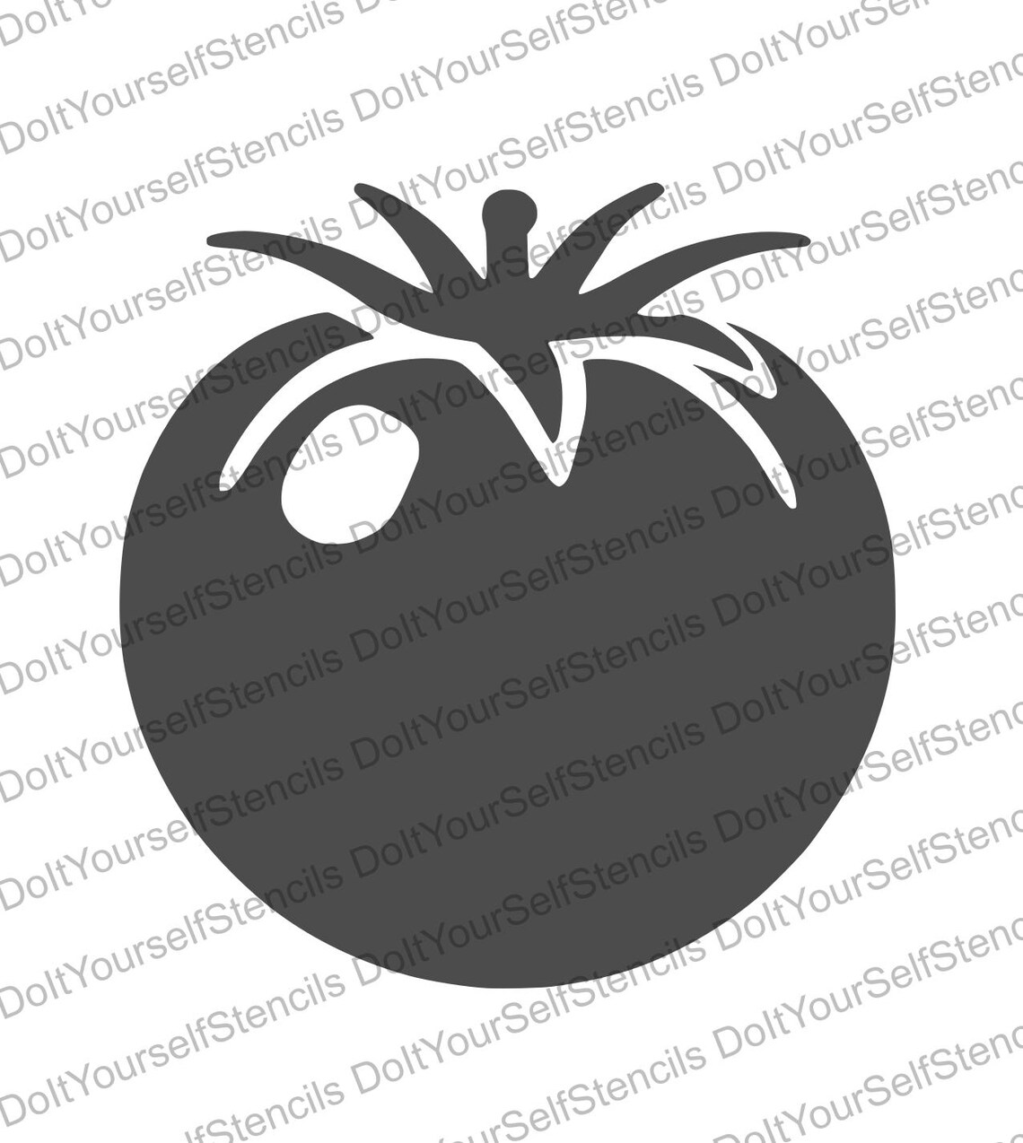 Tomato Stencil, Reusable DIY Craft Stencil, Digital Download, STL, DXF ...