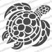 Sea Turtle Wall Painting Stencil, Reusable DIY Craft Stencil, STL, DXF ...