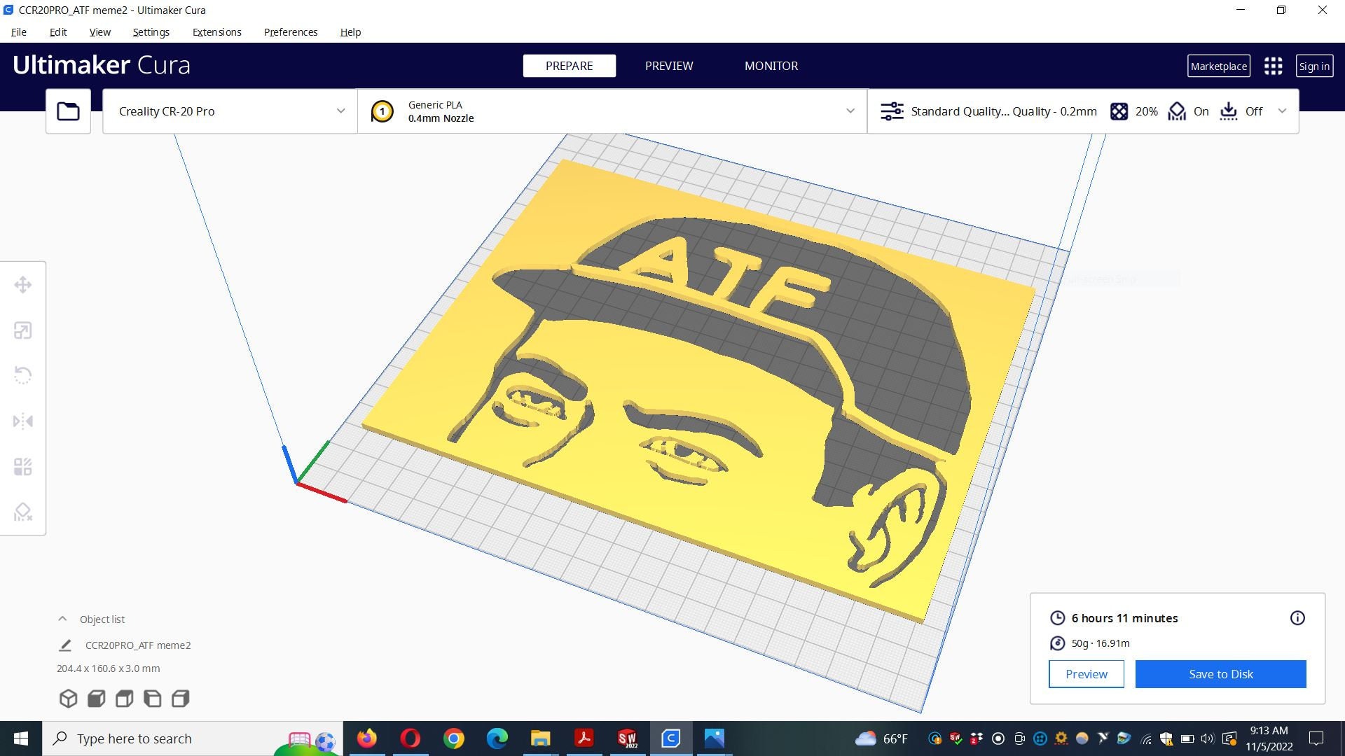 Plantilla ATF Guy, meme ATF, plantilla artesanal diy reutilizable ...