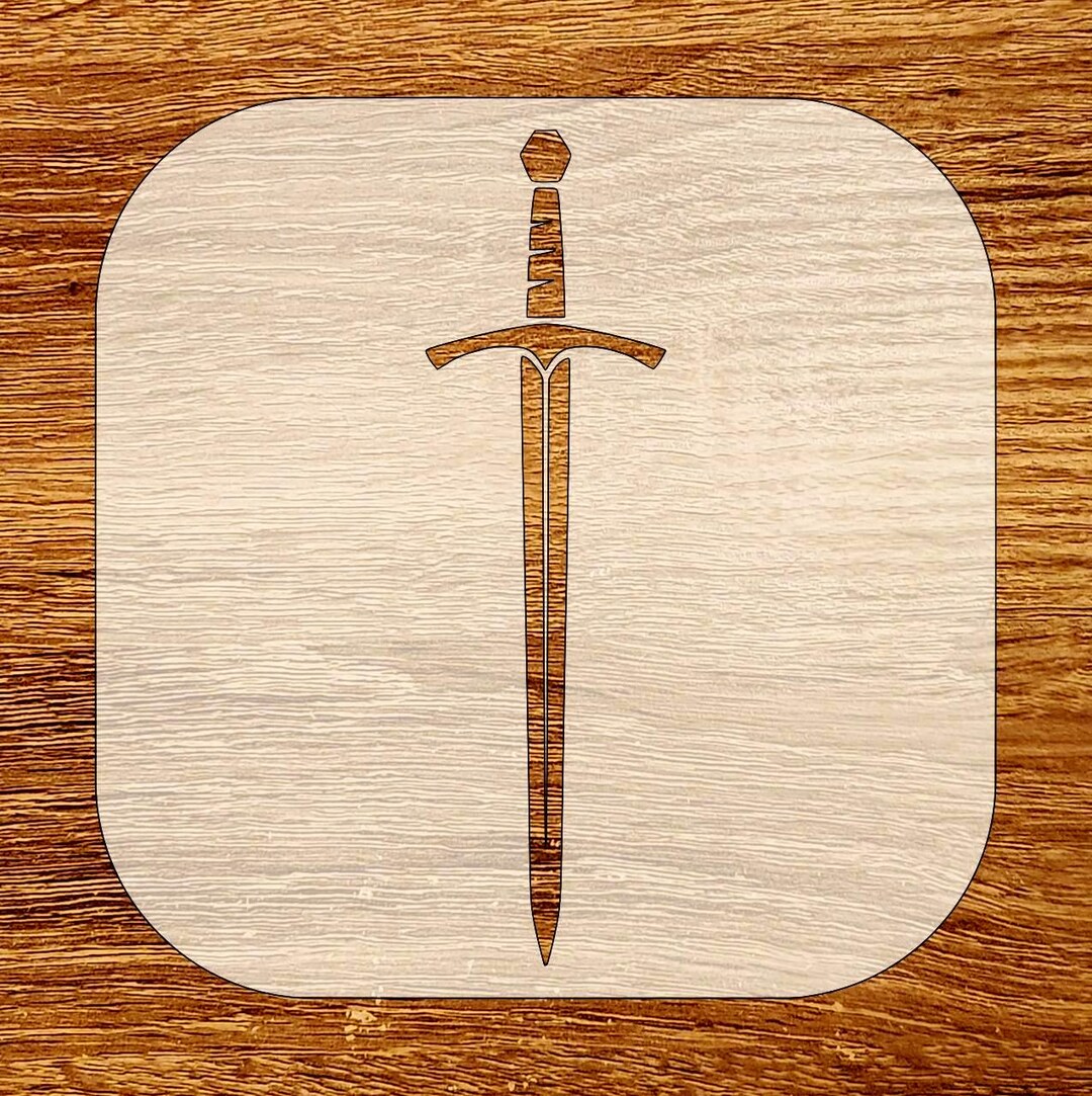 Claymore Sword Stencil, Digital Download, SVG, DXF, Stl, Png, Pdf Files ...