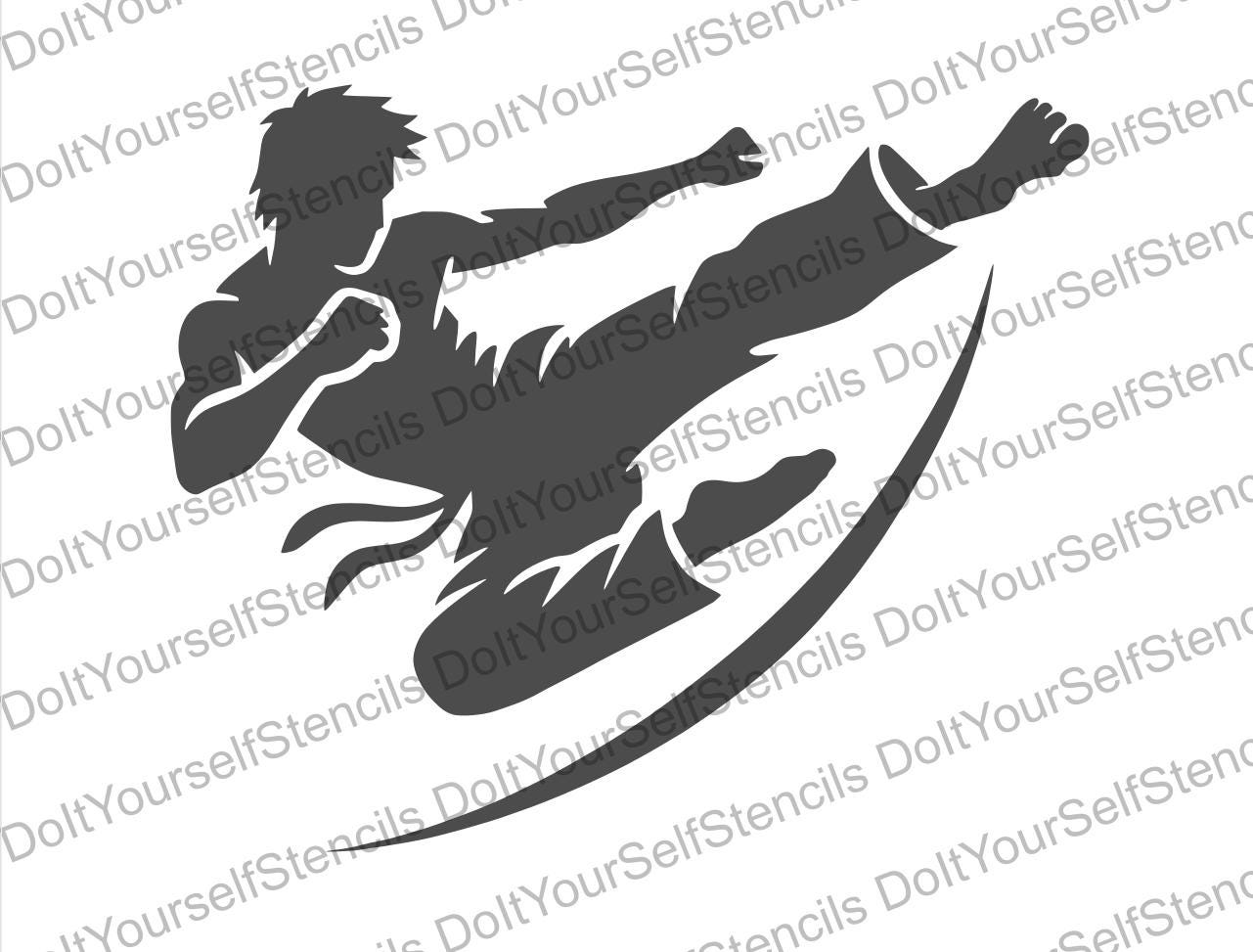 Flying Sidekick Stencil, Reusable DIY Craft Stencil, Digital Download ...