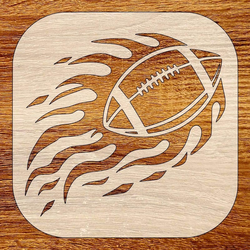 Football Stencil Stl - Etsy