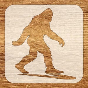 Sasquatch Stencil, Reusable DIY Craft Stencil, Digital Download, STL ...