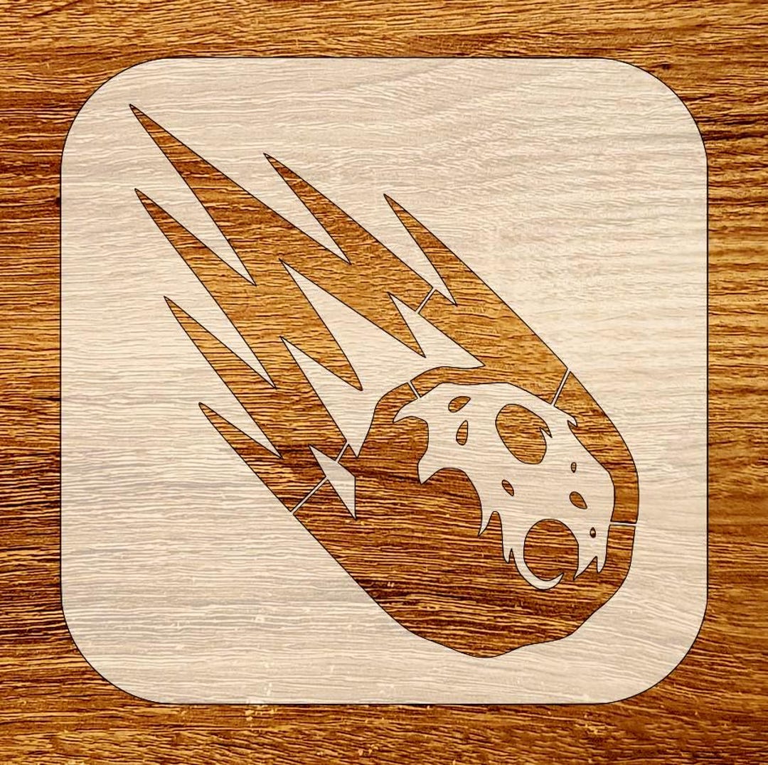 Blazing Meteor Stencil, Reusable DIY Craft Stencil, Digital Download ...