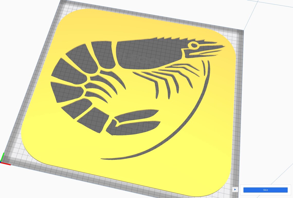 Shrimp Stencil, Seafood Stencil, DIY Craft Stencil, Digital Download ...