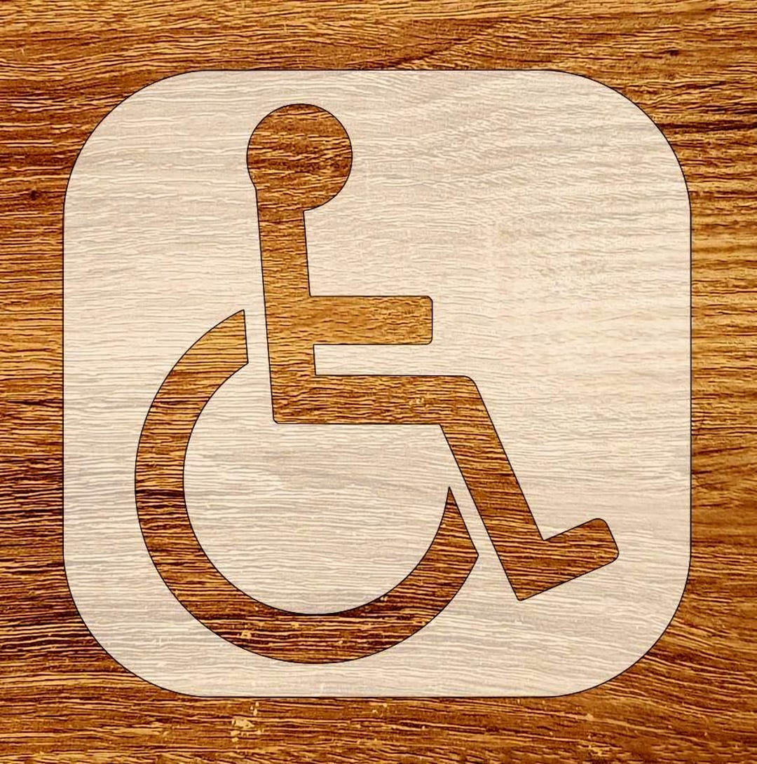 Wheelchair Accessibility Symbol Stencil, Digital Download, SVG, DXF ...