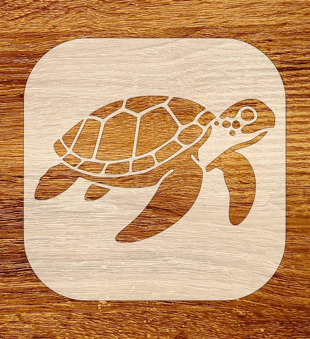 Sea Turtle Stencil, Digital Download, SVG, DXF, Stl, Png, Pdf Files - Etsy
