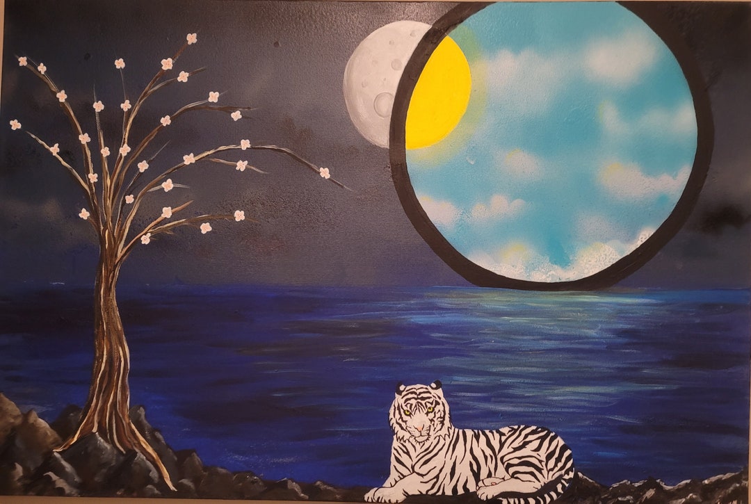 Portal Tiger Painting ( New Hope) Portal Print - Etsy