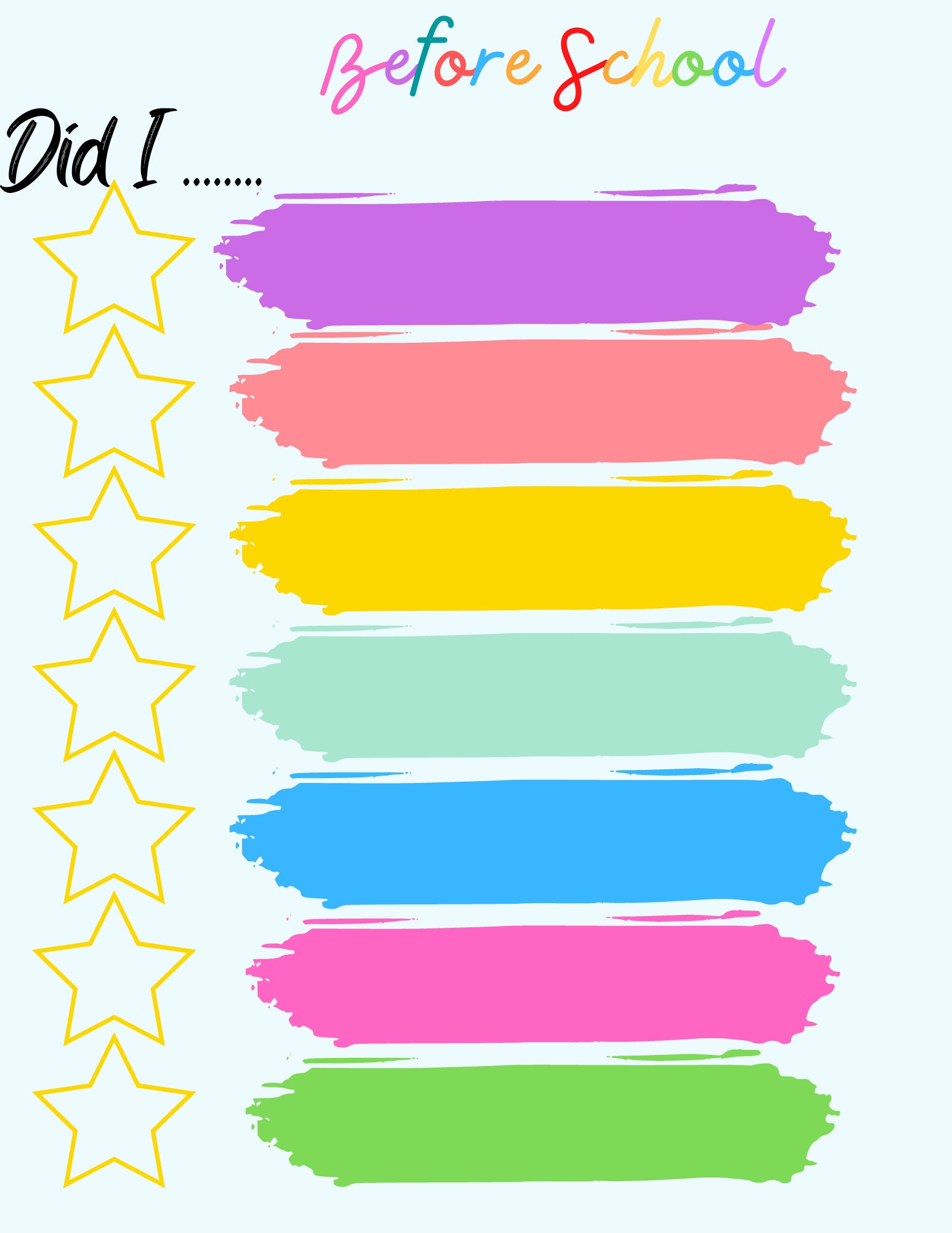 Printable Easy to Read Daily Reminders for Your Little Ones 4 - Etsy