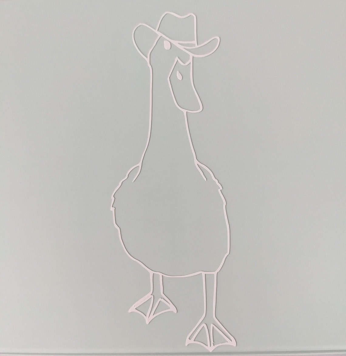 Duck in Cowboy Hat Sticker | Vinyl Sticker Decals | Western Stickers - Etsy