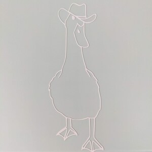 Duck in Cowboy Hat Sticker | Vinyl Sticker Decals | Western Stickers - Etsy