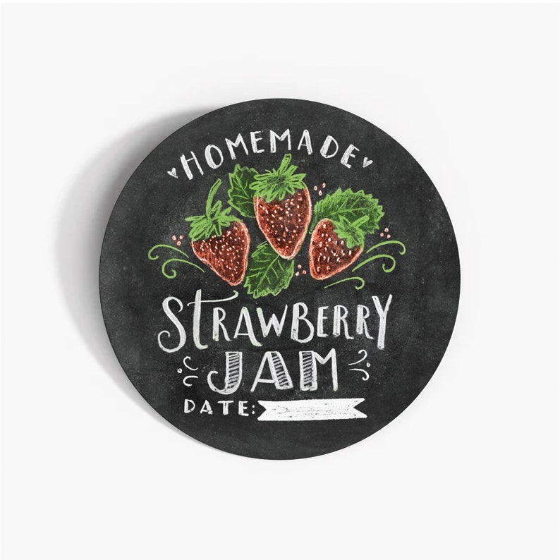 Set of 6 12 or 24 Homemade Chalk Art Jam Stickers - Etsy