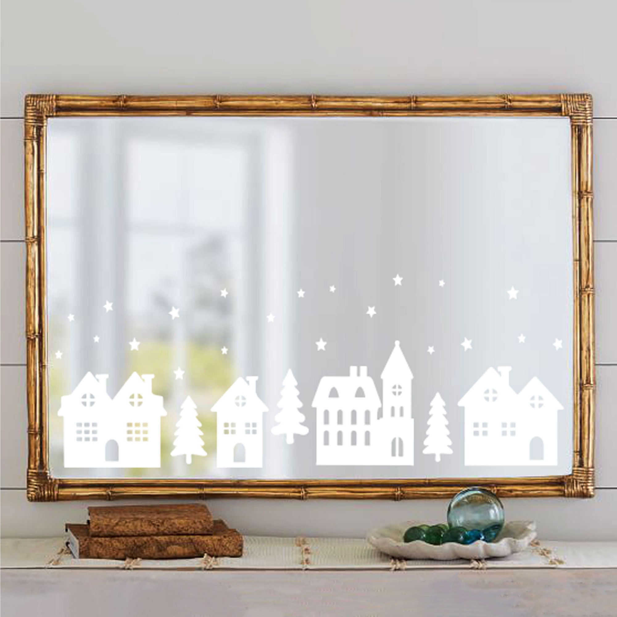 Festive Christmas Window Decorations | Static Cling Vinyl Decals of ...