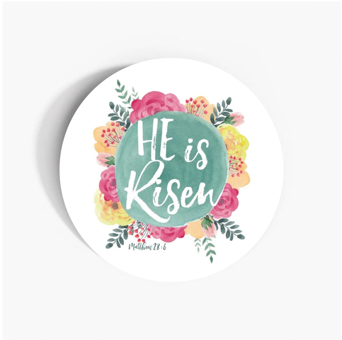 He is Risen, Easter Paper Labels, 37mm Self-adhesive Paper Stickers ...