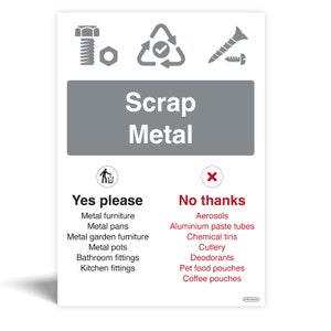 Recycle Stickers: Waste Sorting Signs, Waterproof Vinyl - Etsy