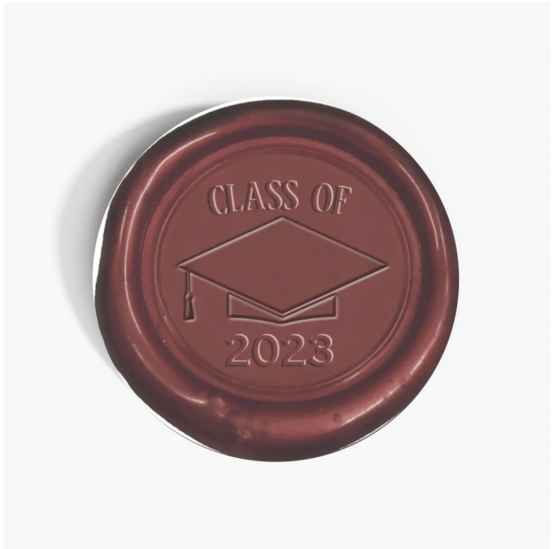 Class of 2023 Graduation Cap Wax Seal Labels: Congrats Graduates 2023 ...