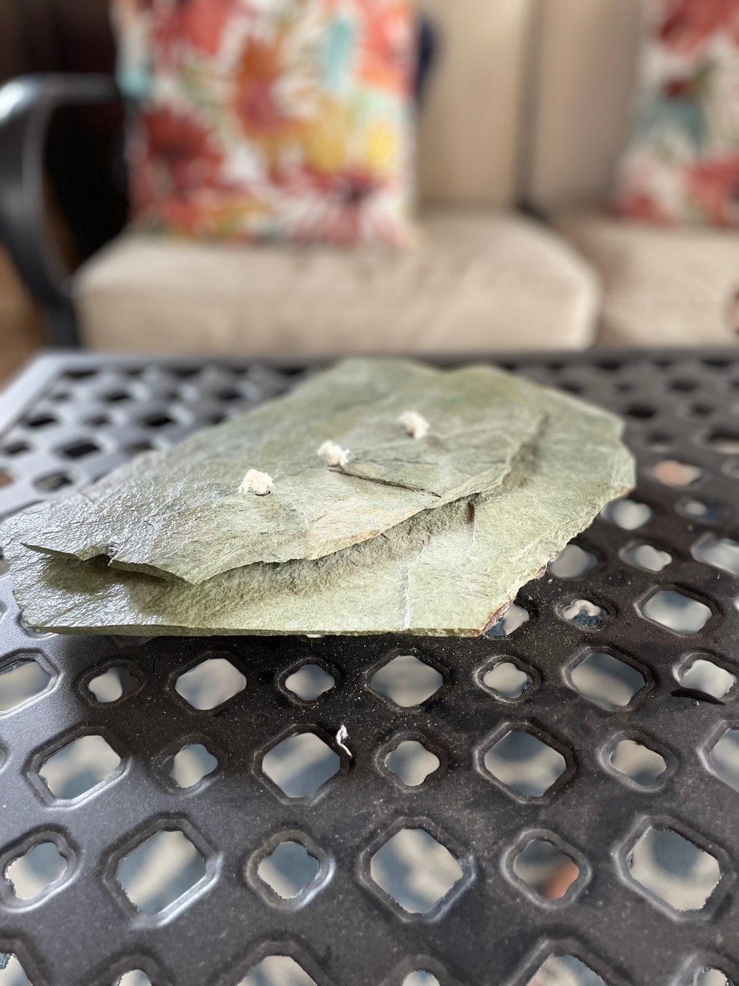 Slate Stone Oil Lamp - Etsy