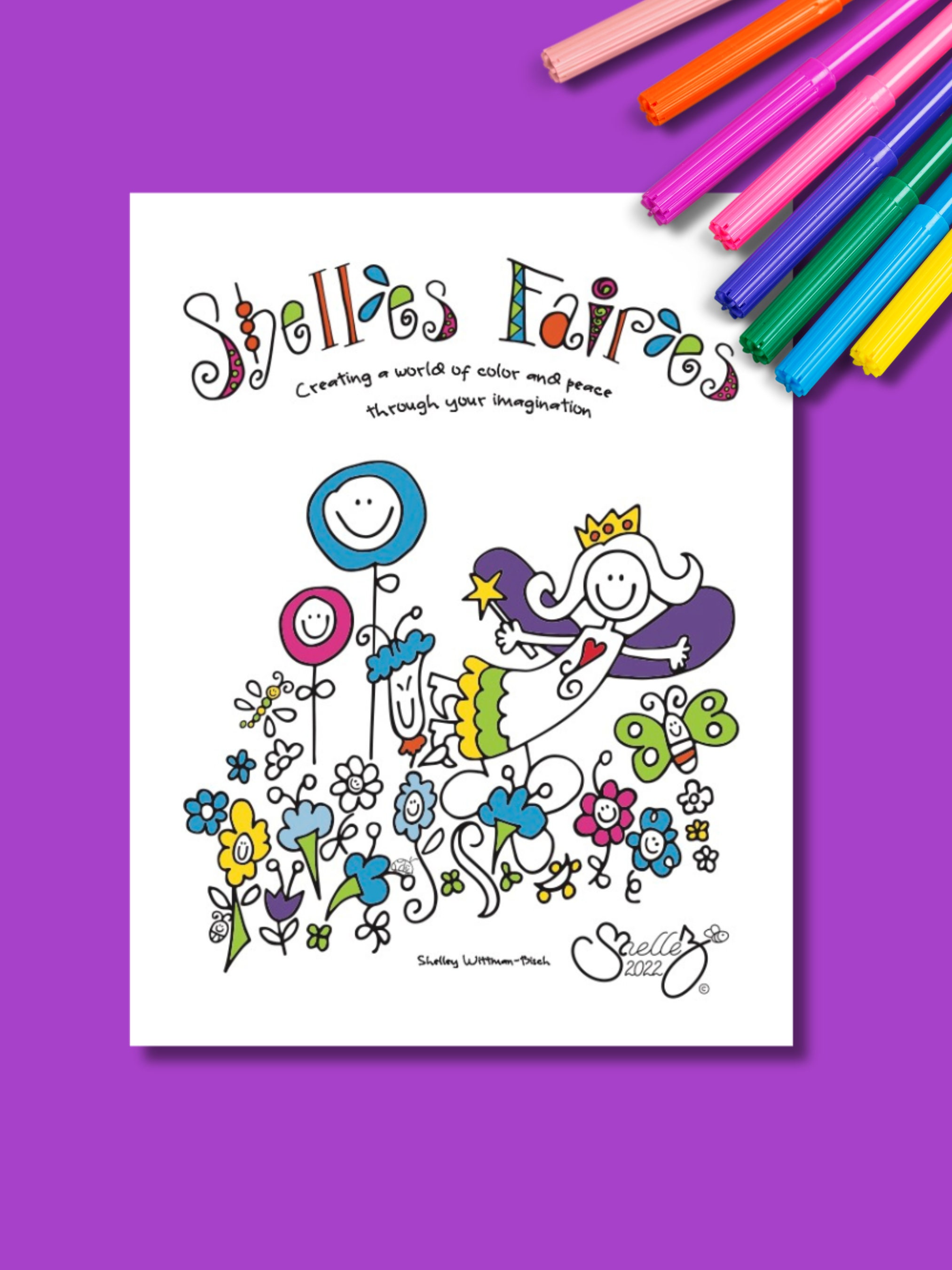 Digital Download Shelles Faires Coloring Book #2 - Etsy