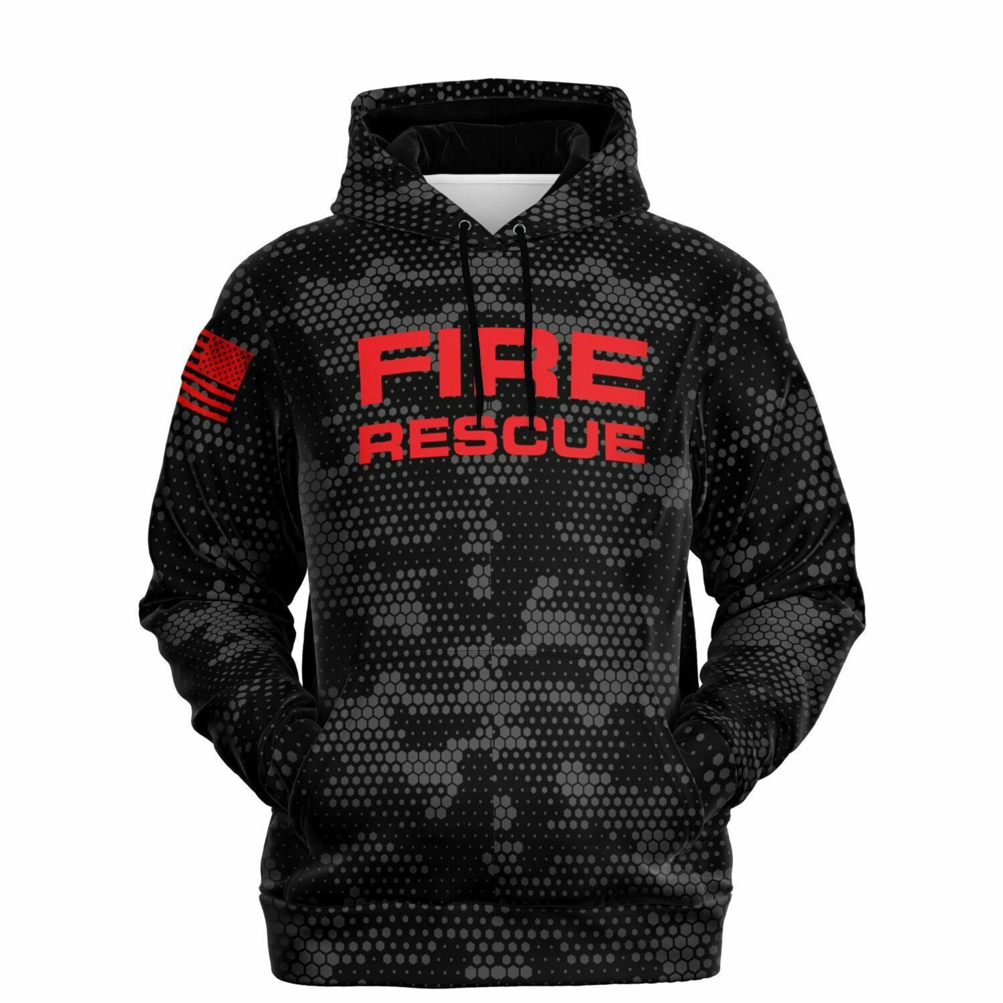 Firefighter Hoodie Fire Rescue Hoodie Volunteer Firefighter - Etsy