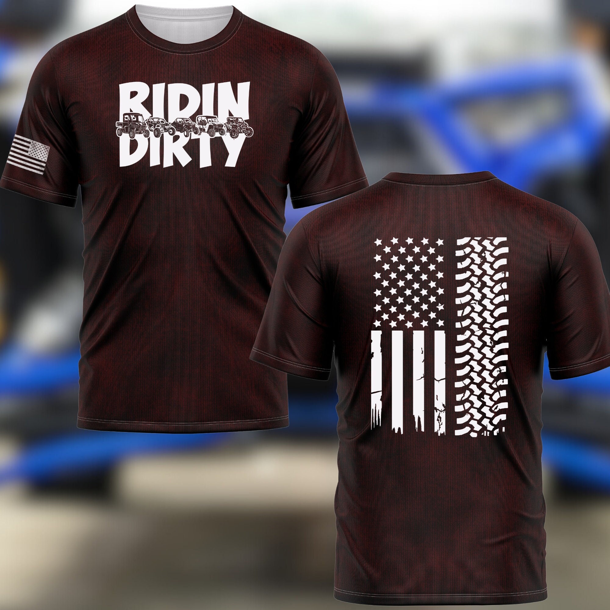 Mens SXS Riding Shirt, Ridin Dirty Dry Fit Shirt, Sxs Shirt, Atv Shirt ...