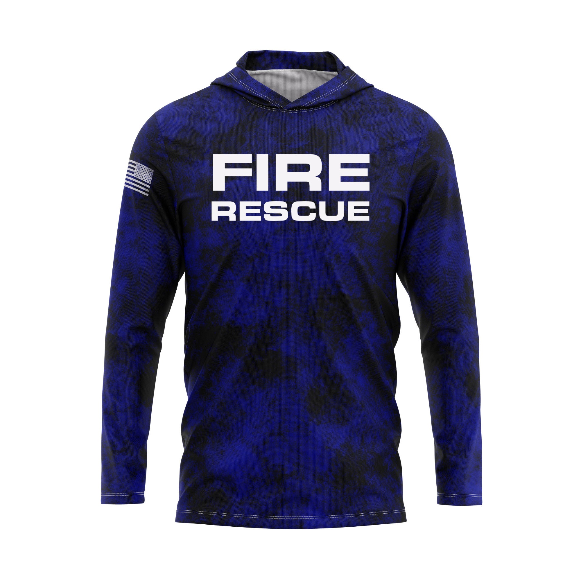 Fire Rescue Firefighter Performance Hoodie Volunteer Firemen First ...