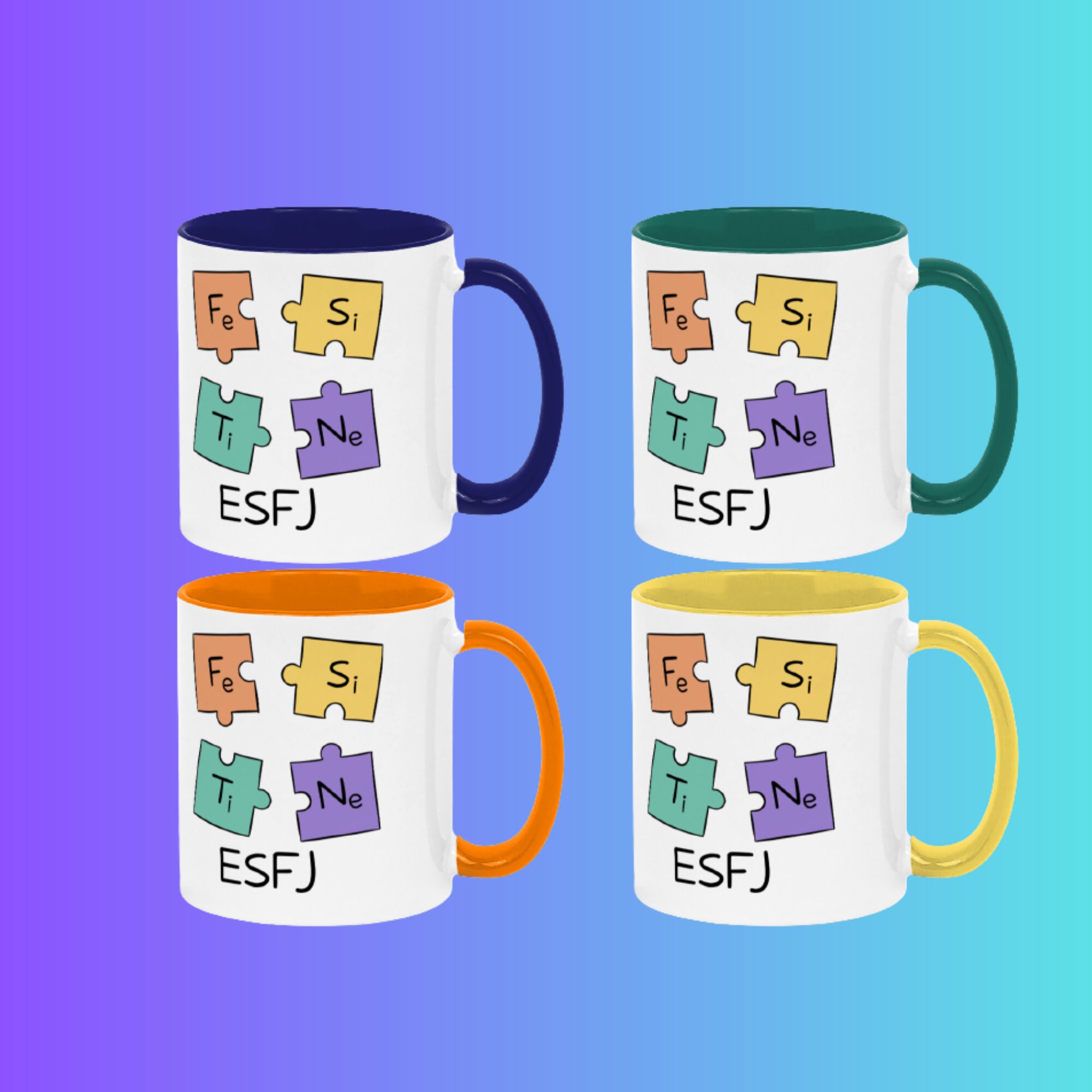 ESFJ Fesi MBTI Cognitive Functions Fun Puzzle Consul - Etsy